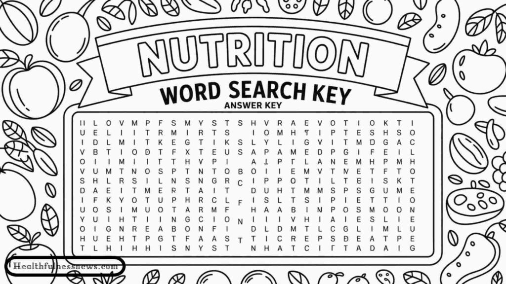 Nutrition Word Search Answer Key – Boost Your Learning!